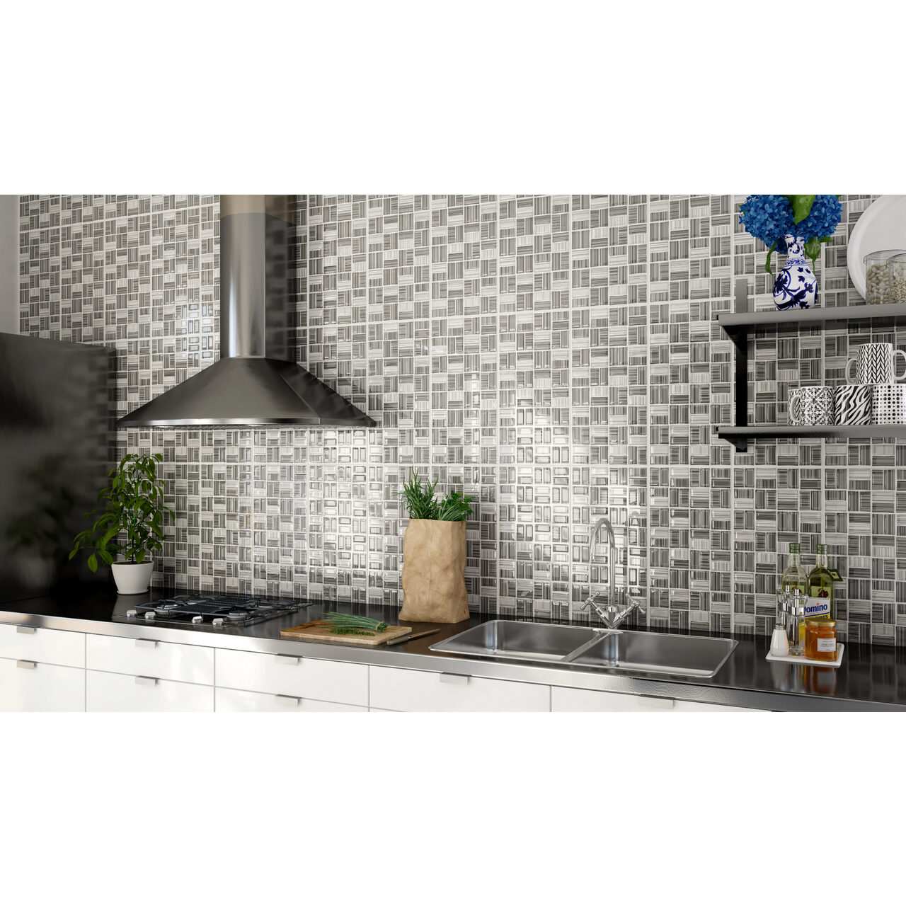 Faianta gri CHIC 5795 model Relief 25x50 cm - Materiale.ro