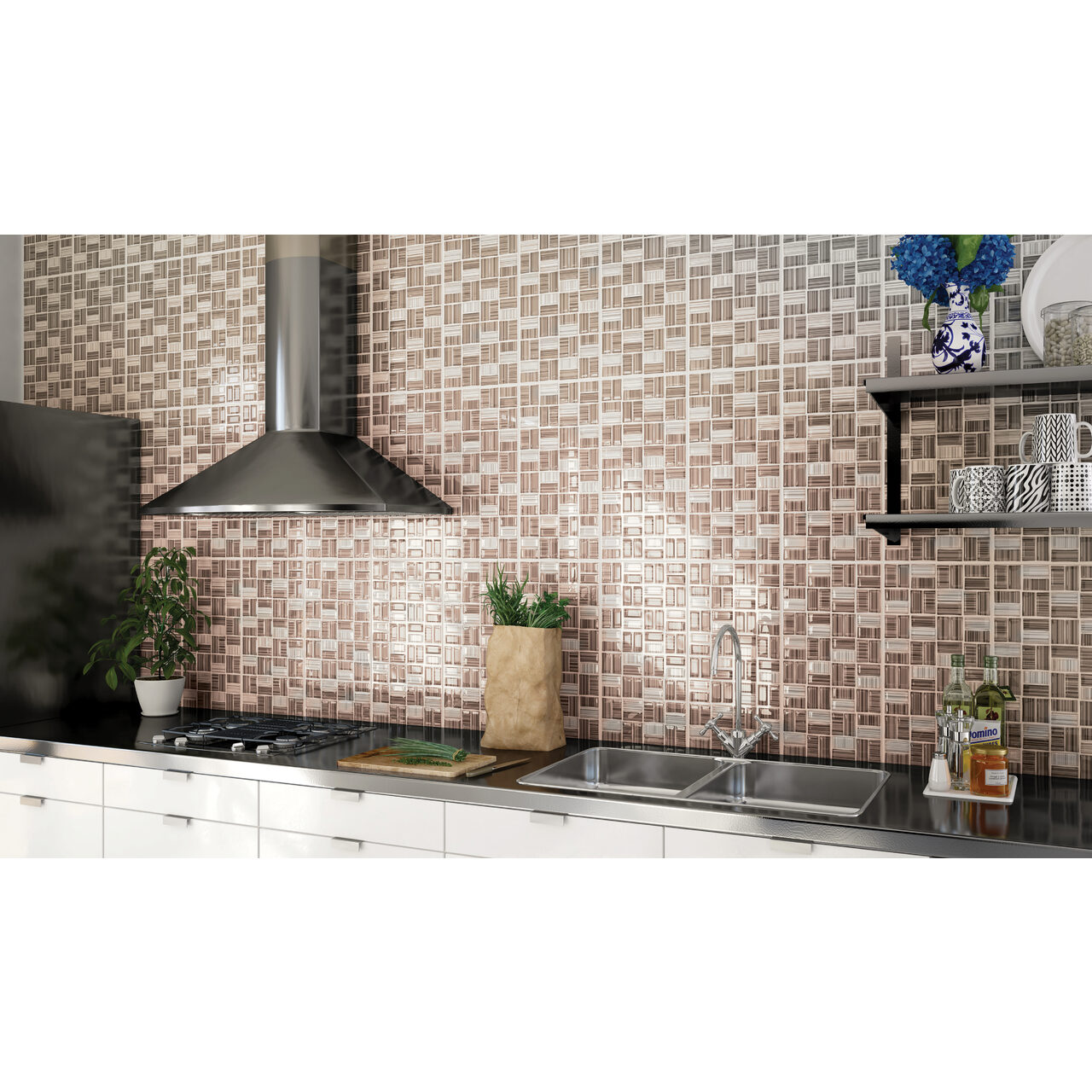 Faianta maro CHIC 5794 model Relief 25x50 cm - Materiale.ro