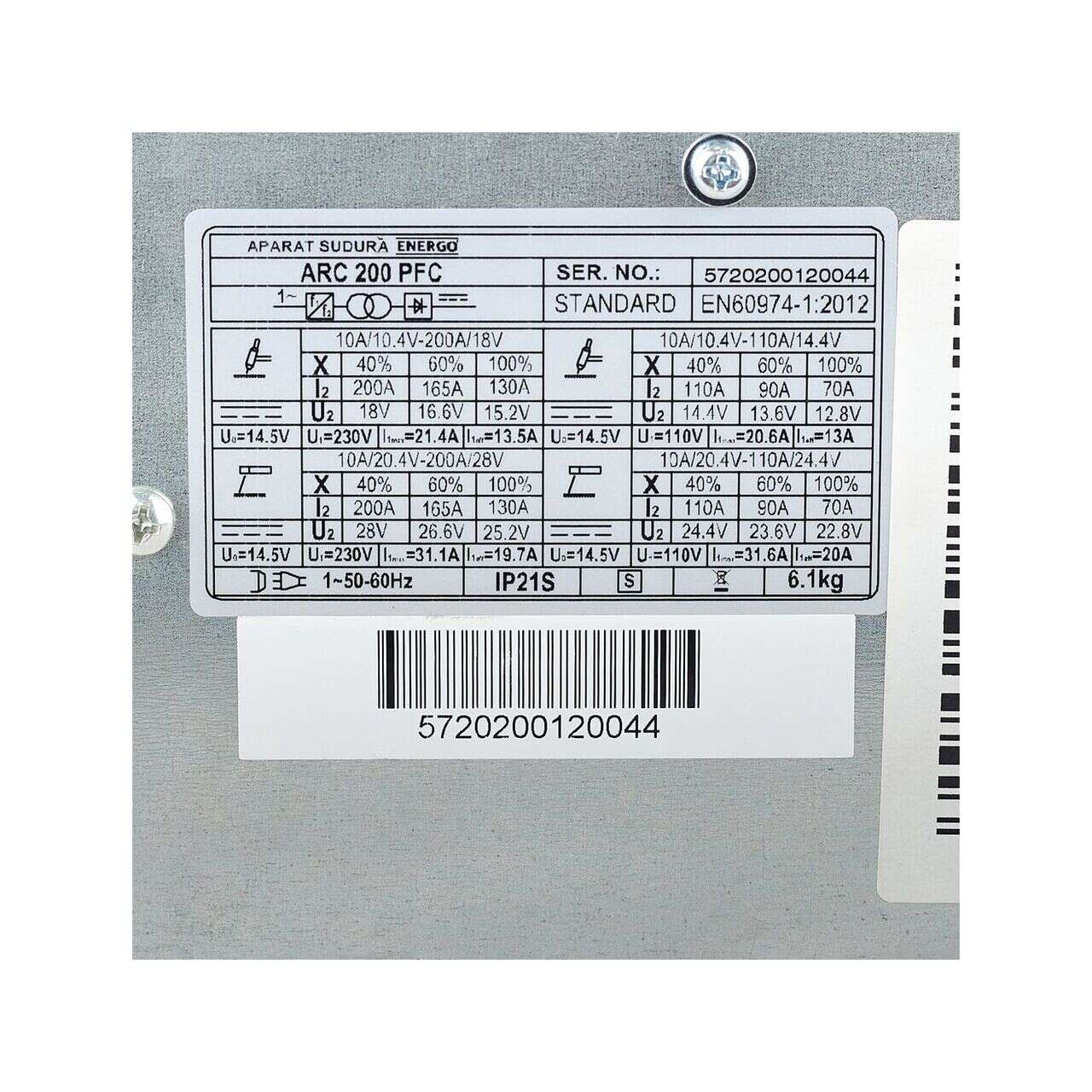 Aparat sudura inverter Arc 200 Pfc - Energo - Materiale.ro