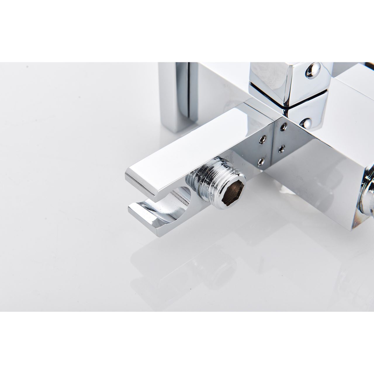 Baterie cada freestanding, design rectangular, culoare cromata, montaj ...