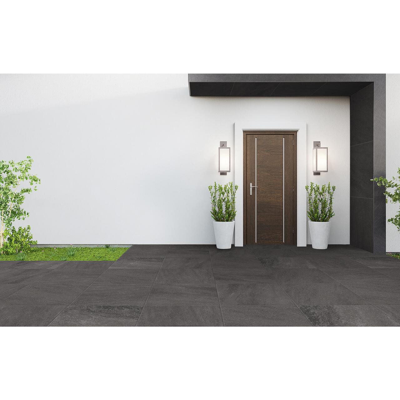 Gresie Norman, model piatra, 6061-0037, 59 x 59 cm, culoare antracit ...