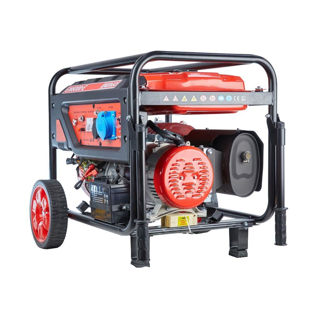 Generator portabil Gn6000-E Cadru deschis 74dB Rez-25L Pmax/Opt-5.5Kw/4 ...