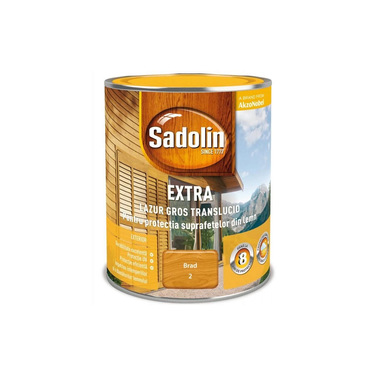 Lazura Sadolin extra brad 1 L - Materiale.ro