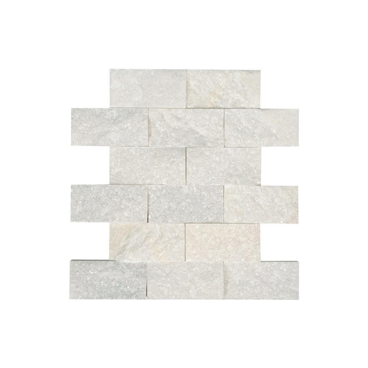 Mozaic piatra naturala alb cristal AKSF-9053 29 x 30 cm - Materiale.ro